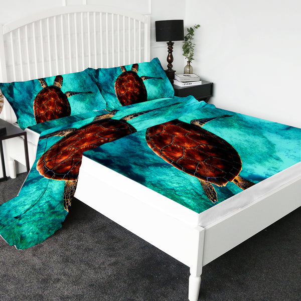 Turtle Bed Sheets - Coastal Passion