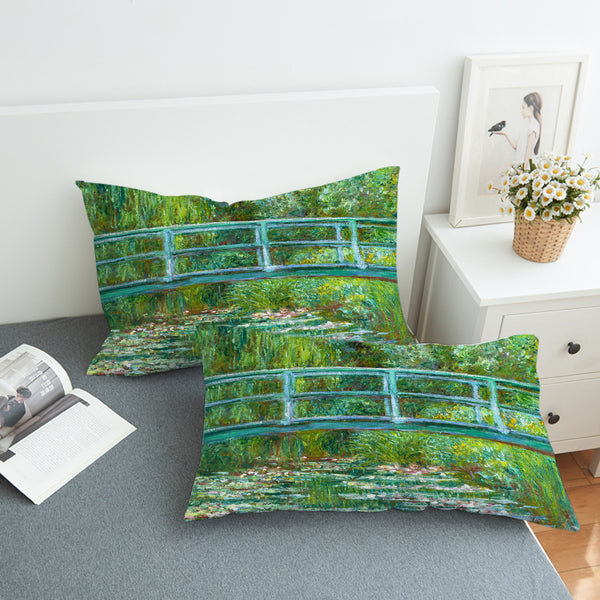 Coastal Passion Comforter Set - The Water Lily Pond by Claude Monet