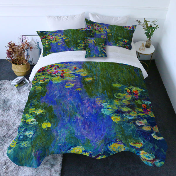 Quilt Set - Water Lilies by Claude Monet Coastal Passion