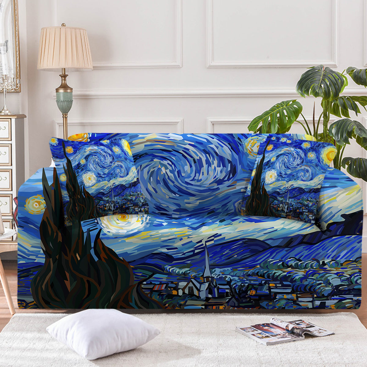 Van Gogh's Starry Night Bedcover - Coastal Passion