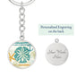 Beachy Sand Dollar Keychain - Coastal Passion