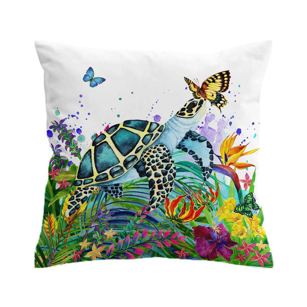 Beachy Pillow Cover - Butterfly Bay by Coastal Passion