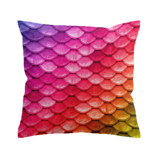 Beachy Pillow Cover - Mermaid Scales by Coastal Passion