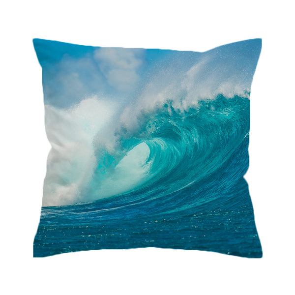 Ocean Wave Pillow Cover - Coastal Passion