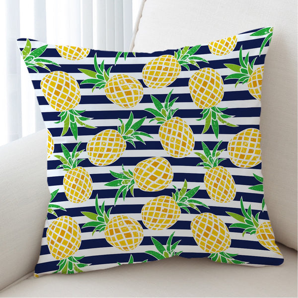Tablecloth - Pina Cabana Nautical Pineapple Pattern by Coastal Passion