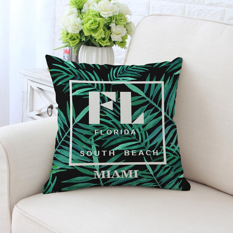 Tropical Miami Combo Pillow Cover - Coastal Passion
